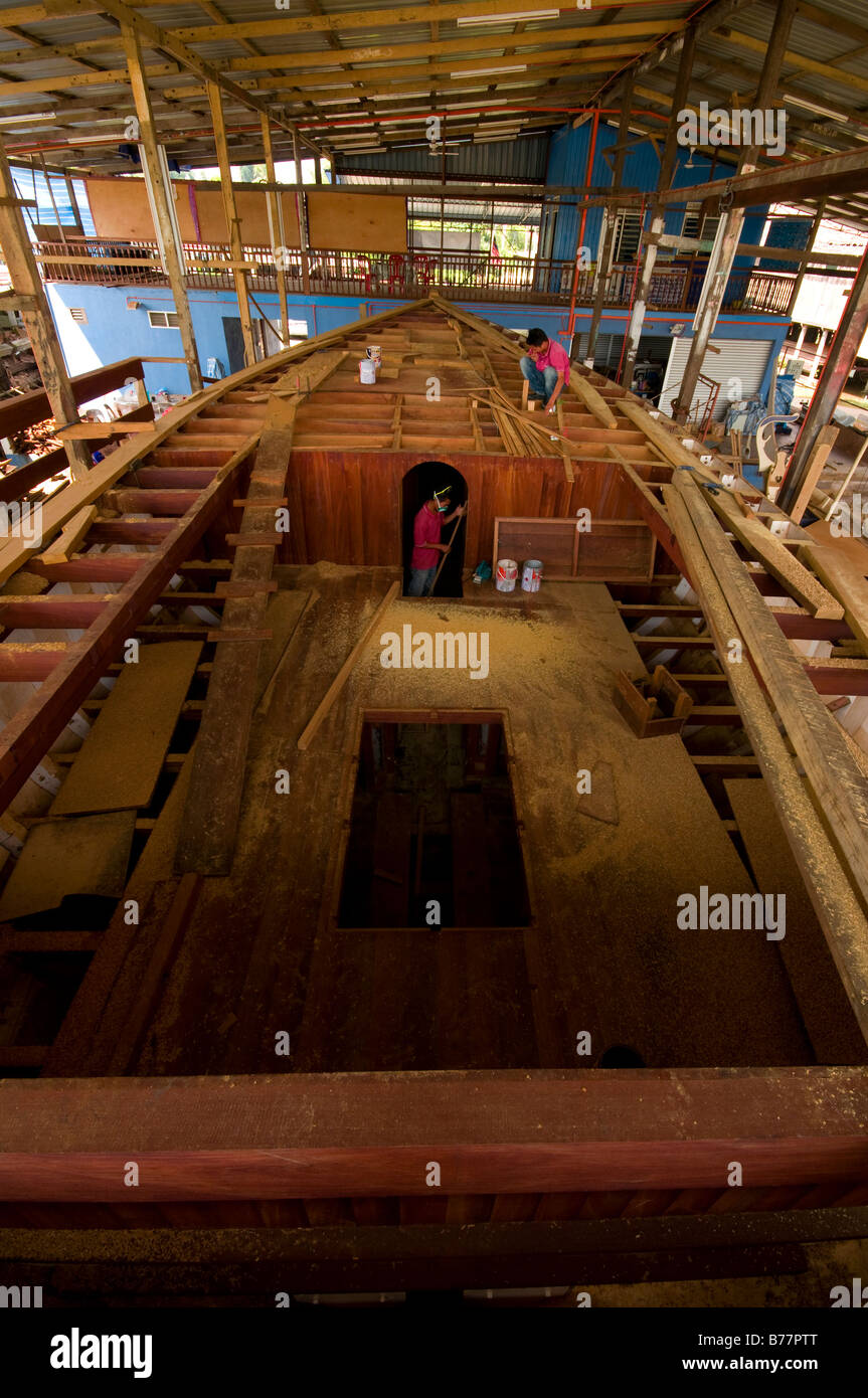 Small industry traditional boat maker in Pulau Duyung, state of ...