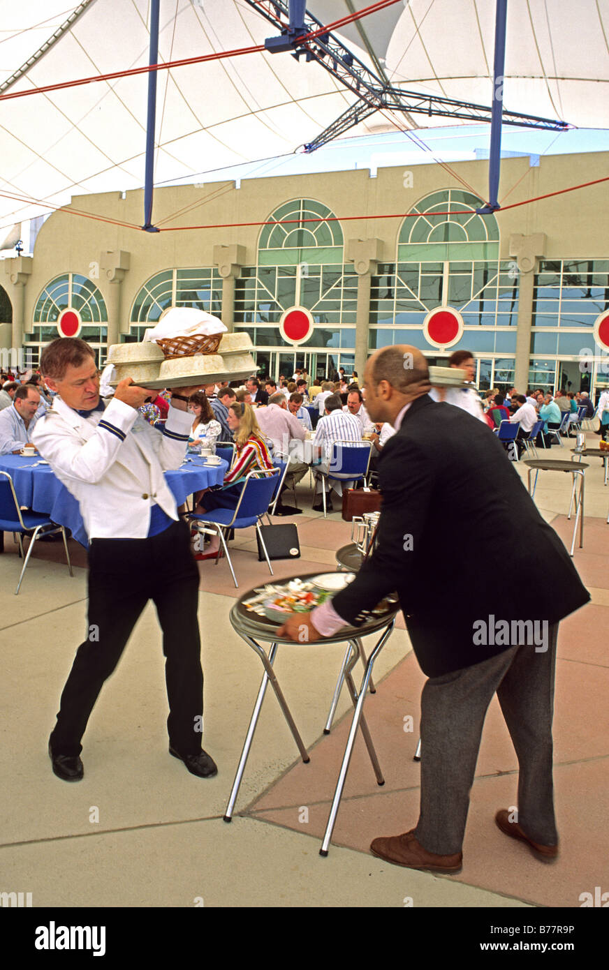 food service workers Convention Center San Diego California Stock Photo ...