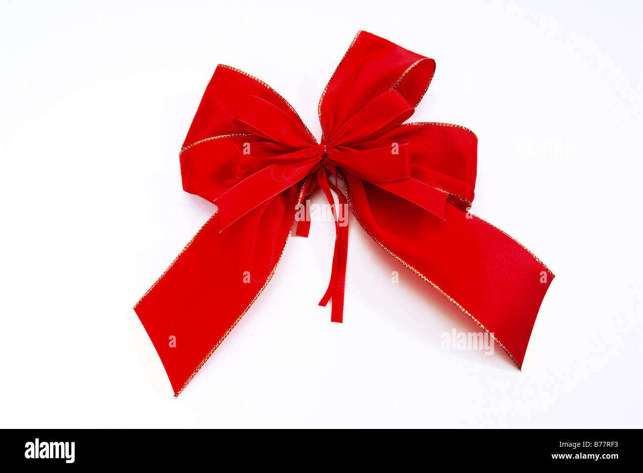 Red bow, close-up Stock Photo - Alamy