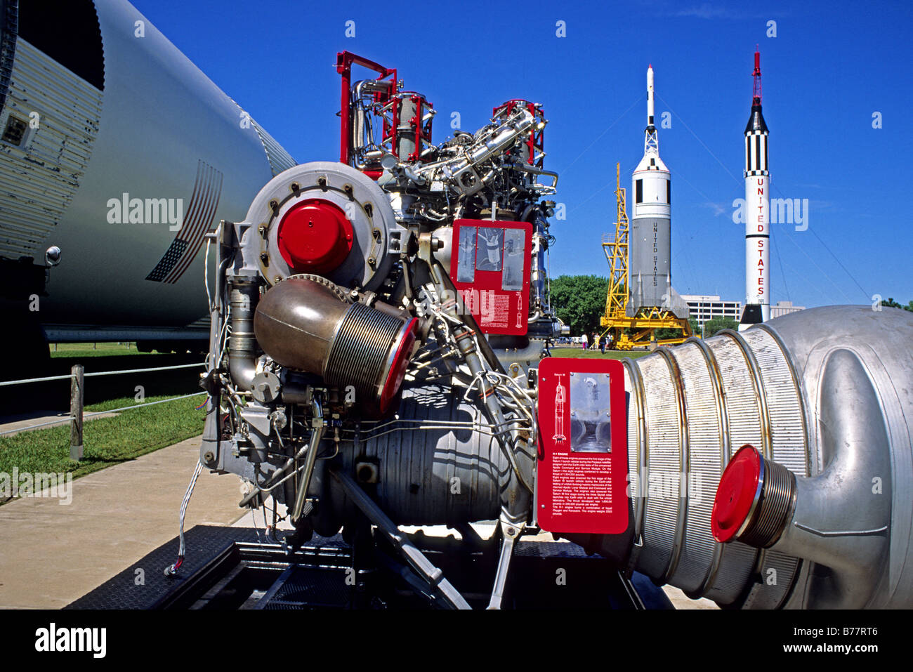 Rocket engines,Johnson Space Center,Houston Texas Stock Photo - Alamy