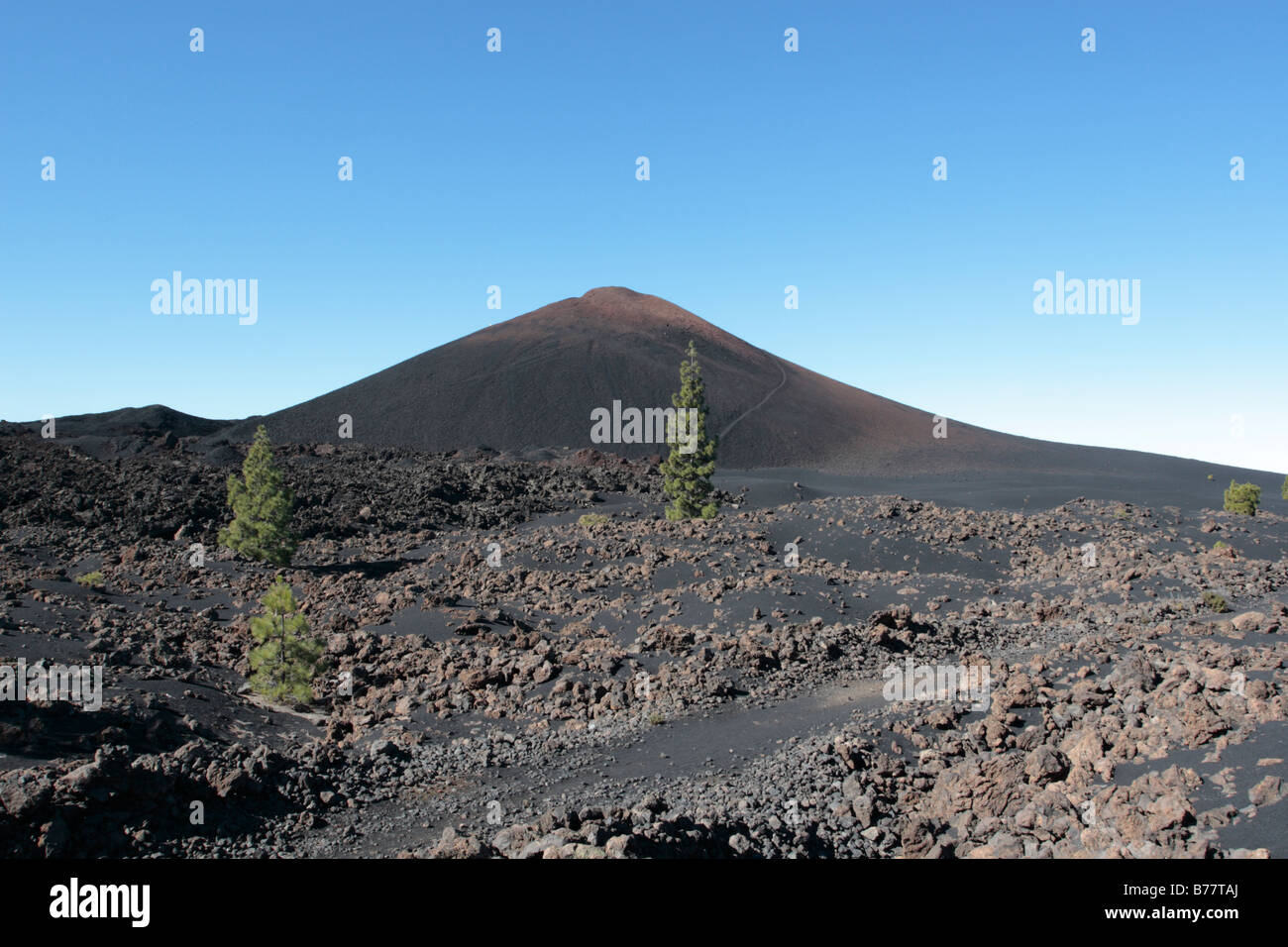 The Chinyero mountain is the scene of the most recent eruption on ...