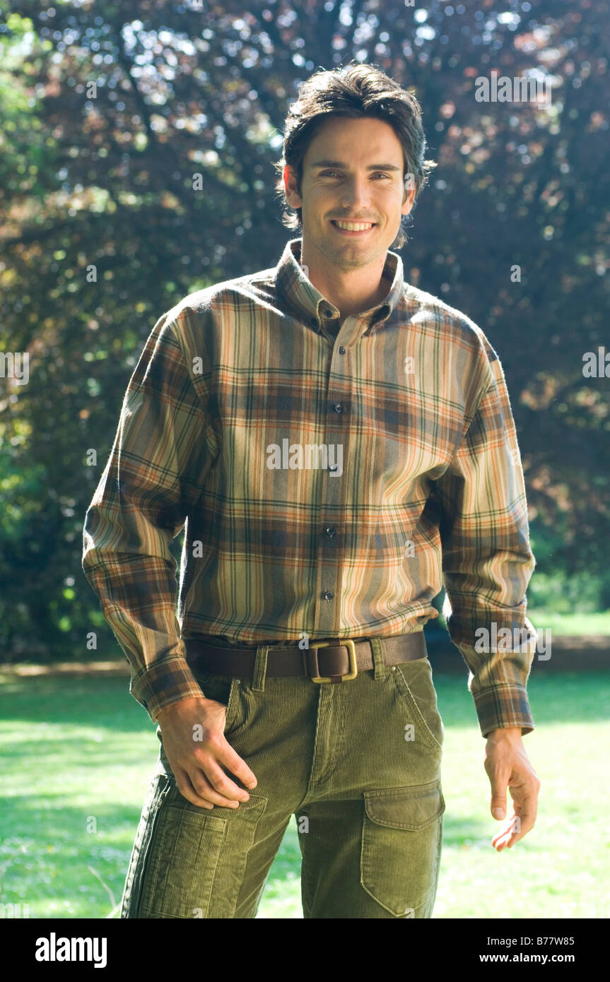 Man in a park Stock Photo - Alamy