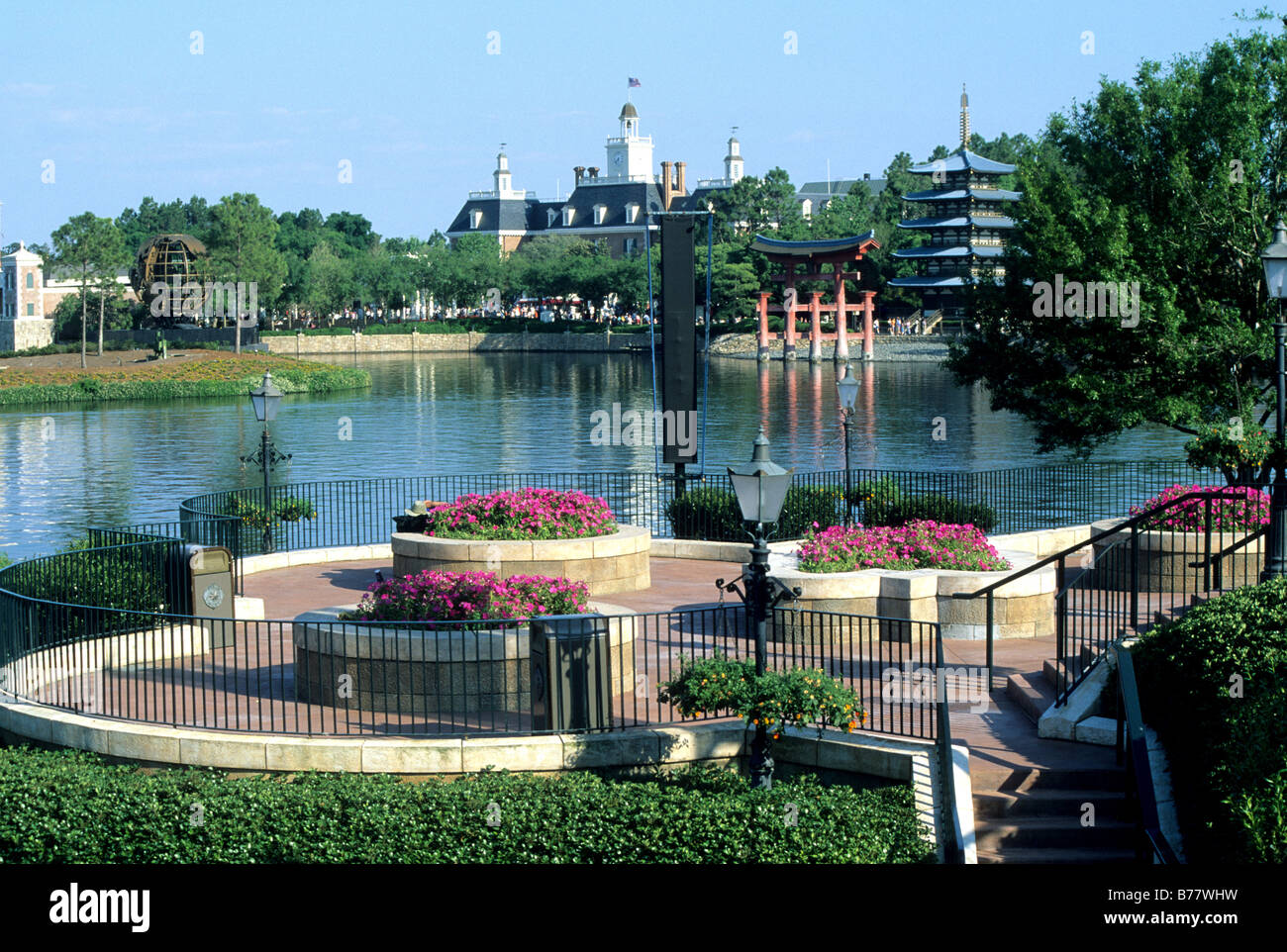 World Showcase Lagoon Disneyworld Orlando Florida Stock Photo - Alamy