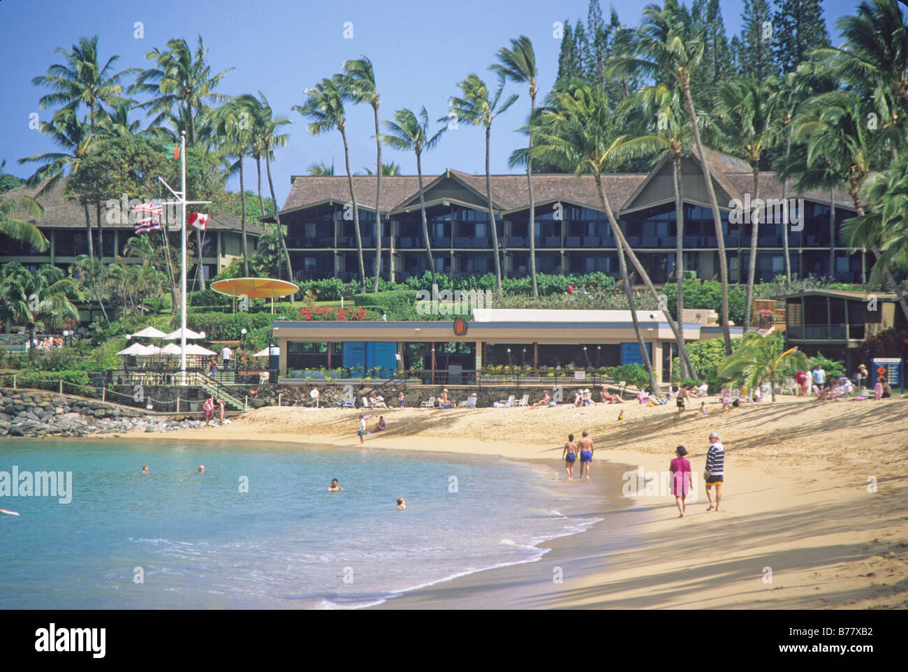 Napili Beach Resort Maui Hawaii Stock Photo - Alamy