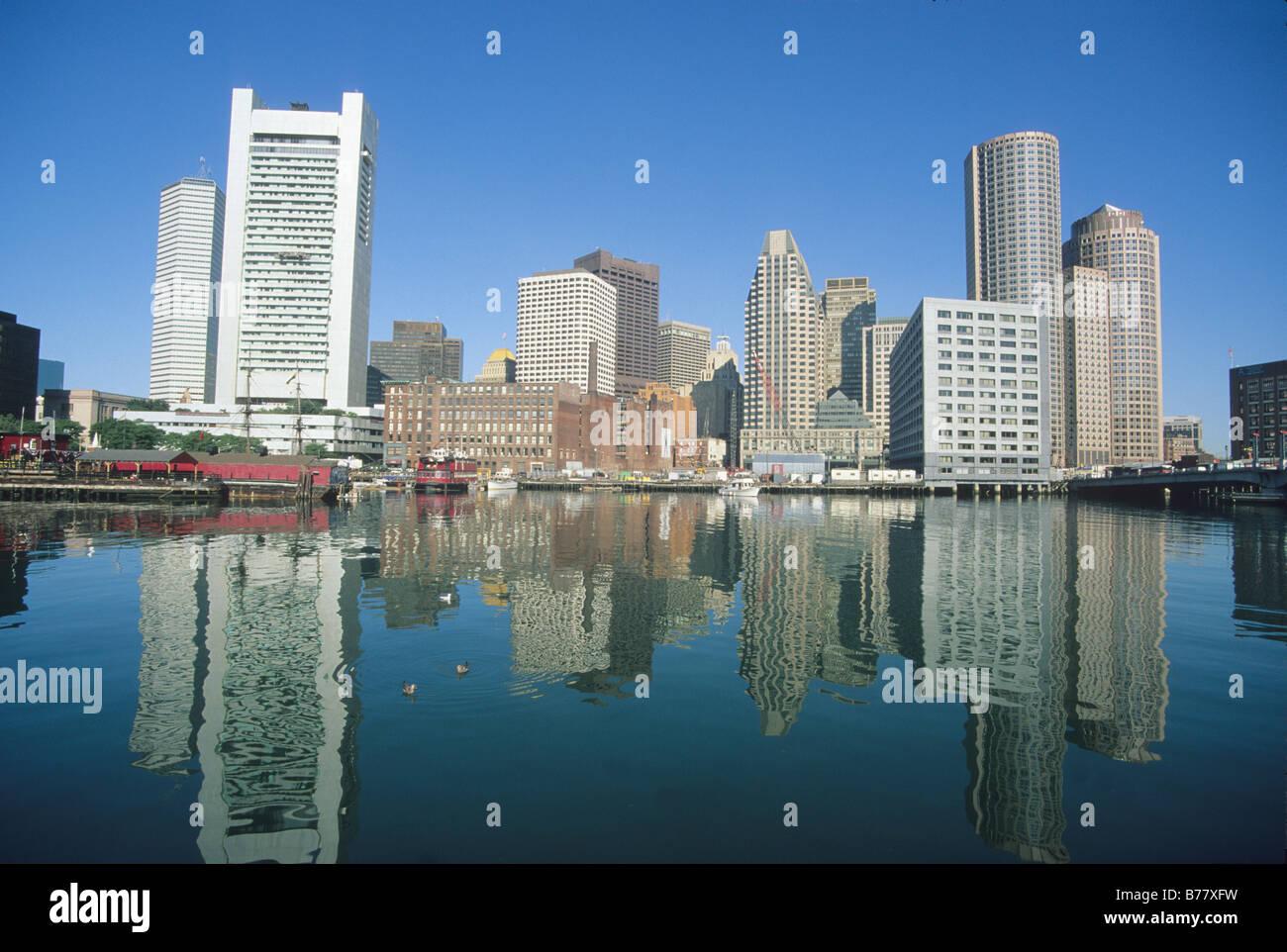 Boston Massachusetts waterfront Stock Photo - Alamy