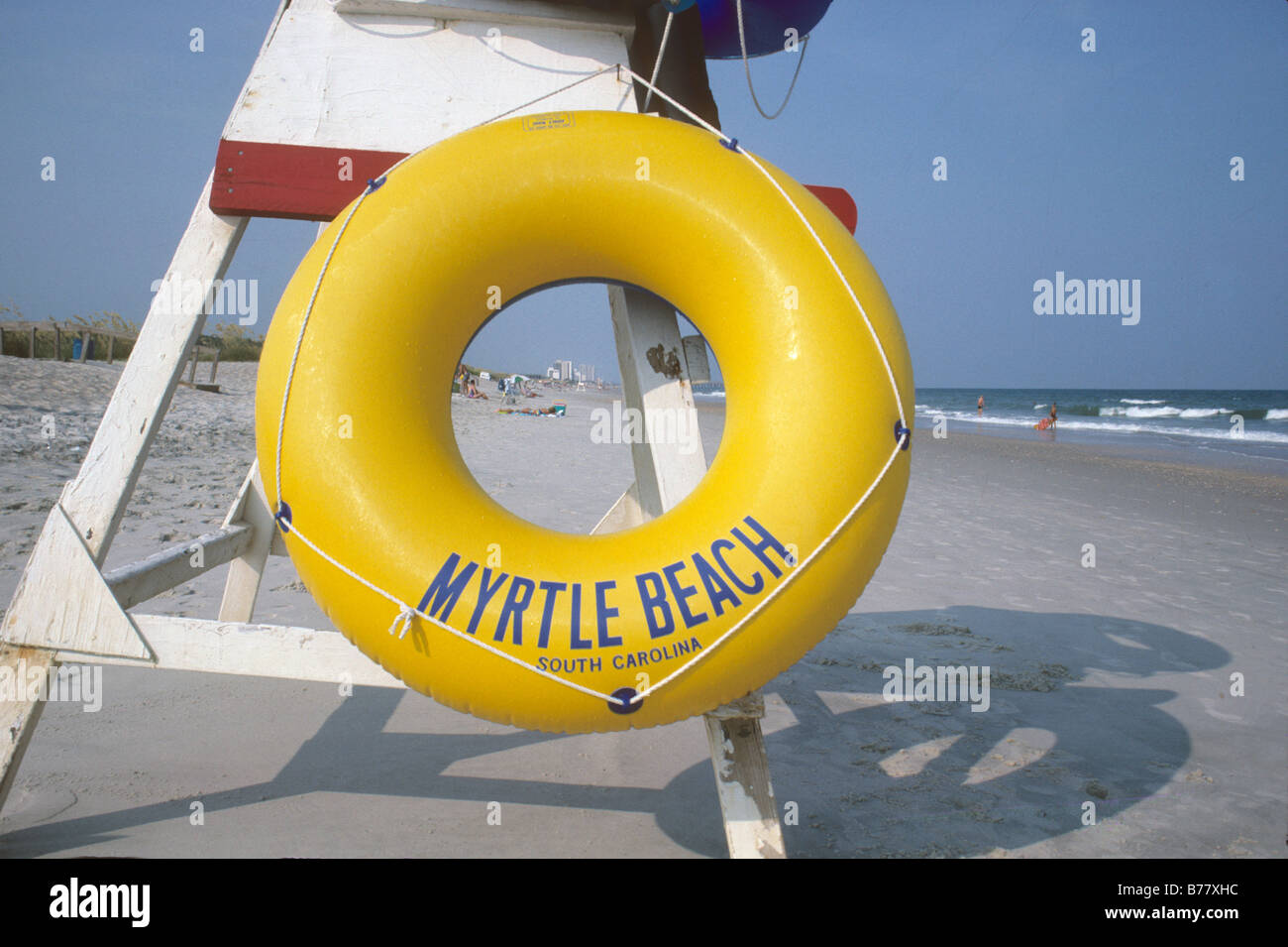 lifeguard stand Myrtle Beach South Carolina Stock Photo - Alamy