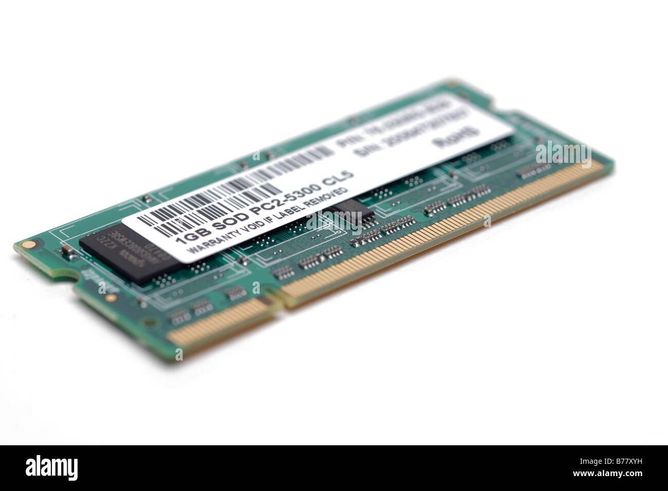 Computer memory chip , Close-up, Studio shot, white background Stock ...