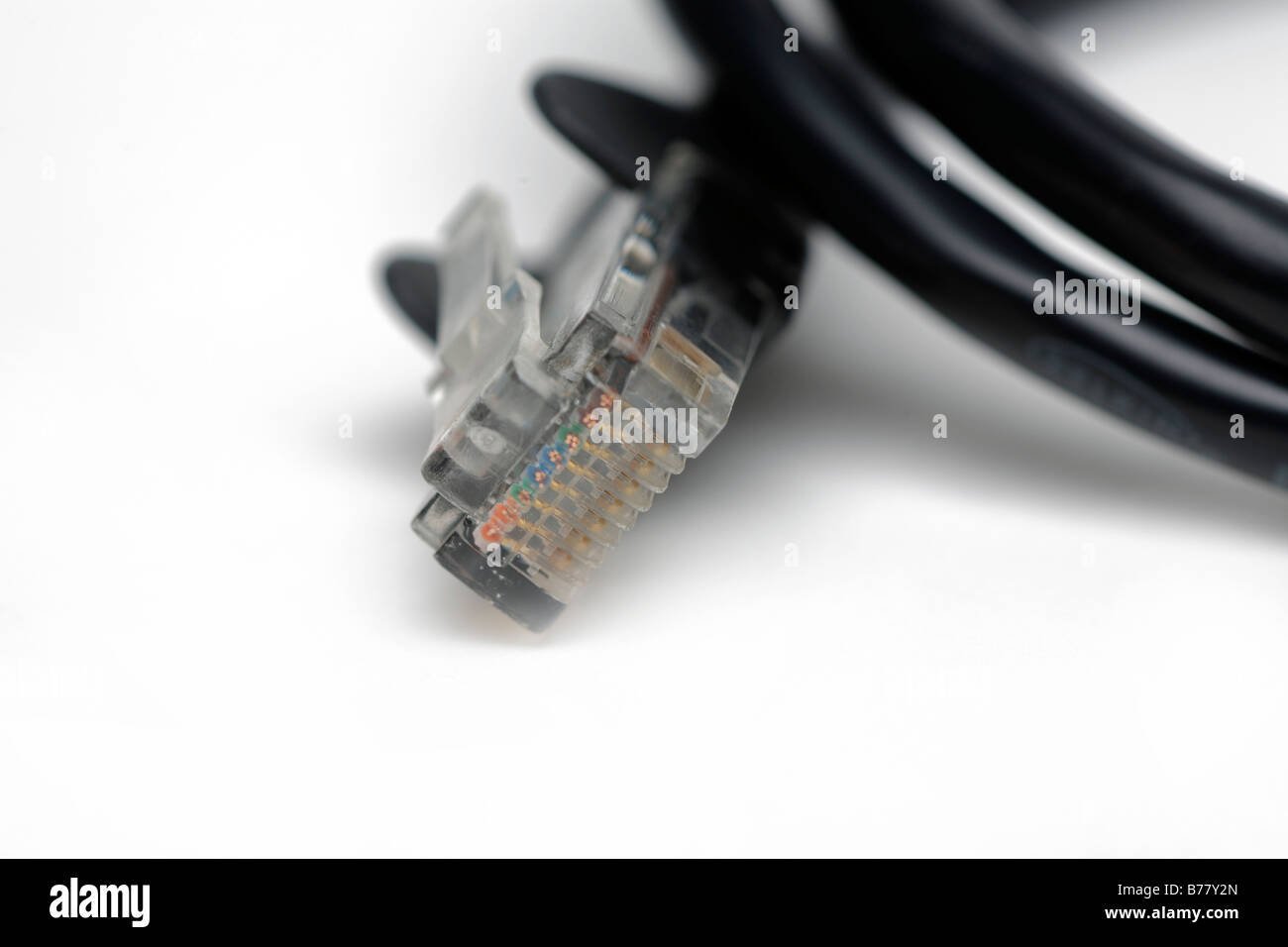 Network ethernet computer cable, studio shot Stock Photo - Alamy