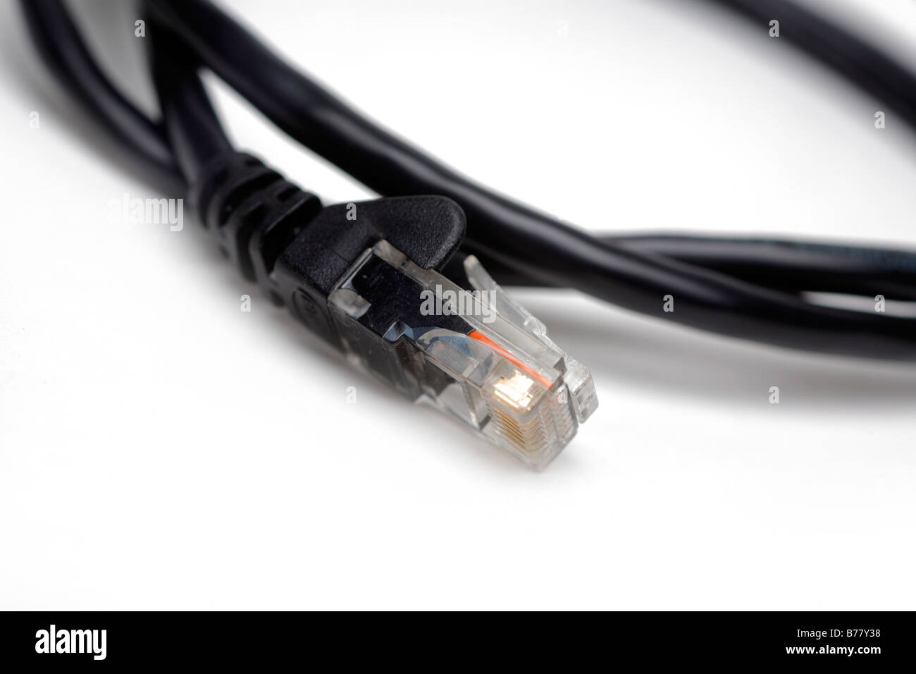 Network ethernet computer cable, studio shot Stock Photo - Alamy