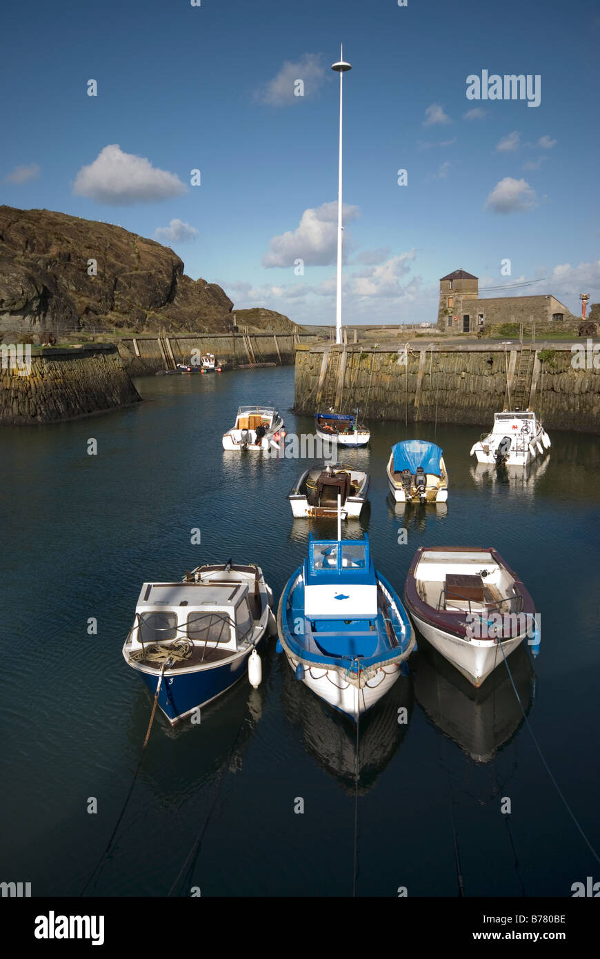 Amlwch Harbour, Anglesey, North Wales Stock Photo - Alamy
