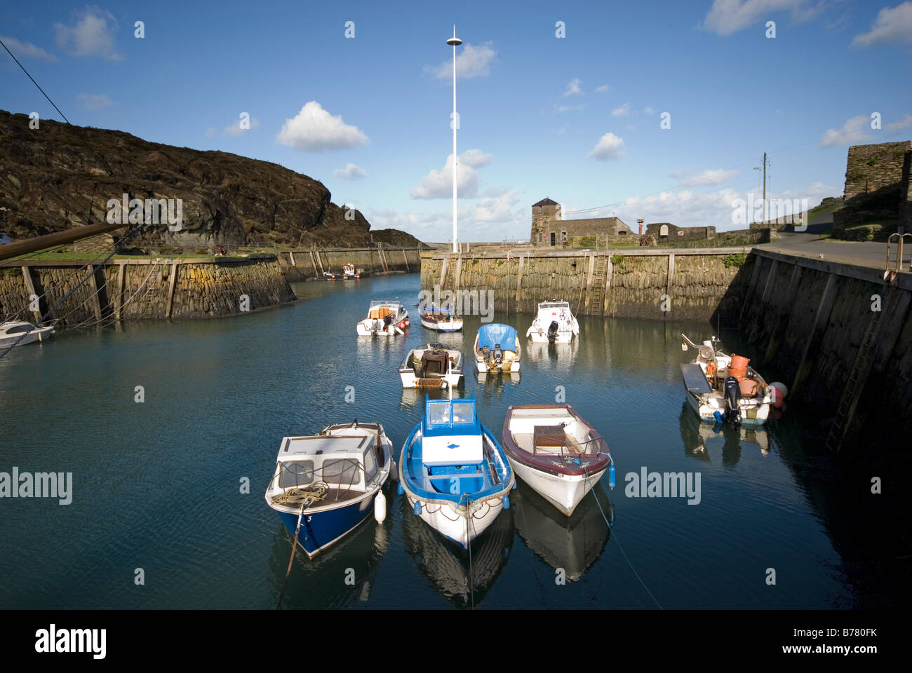 Amlwch Harbour, Anglesey, North Wales Stock Photo - Alamy