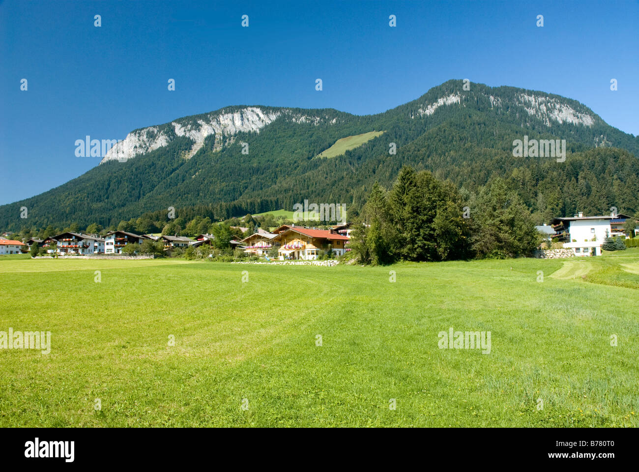 Country side views with mountains Soll Austria Stock Photo - Alamy