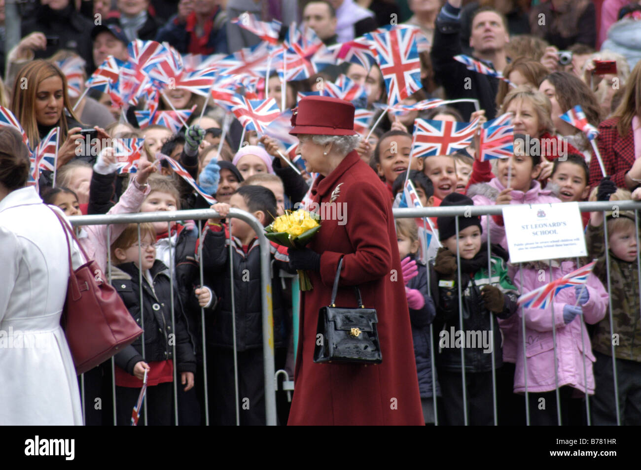 The Queen Walking Stock Photo - Alamy