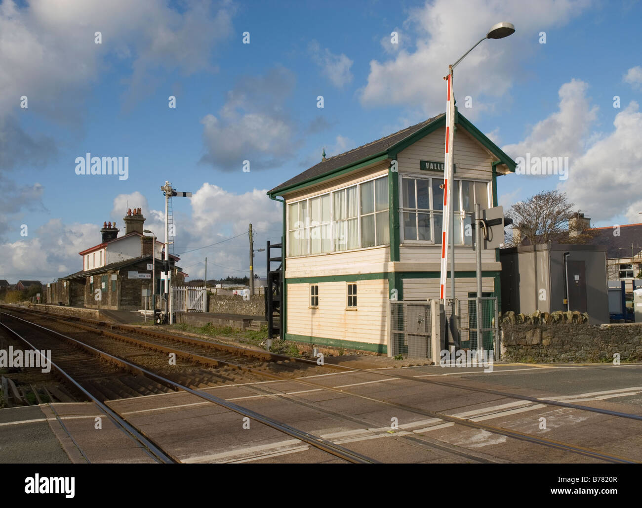Valley Station, Anglesey, North Wales Stock Photo - Alamy