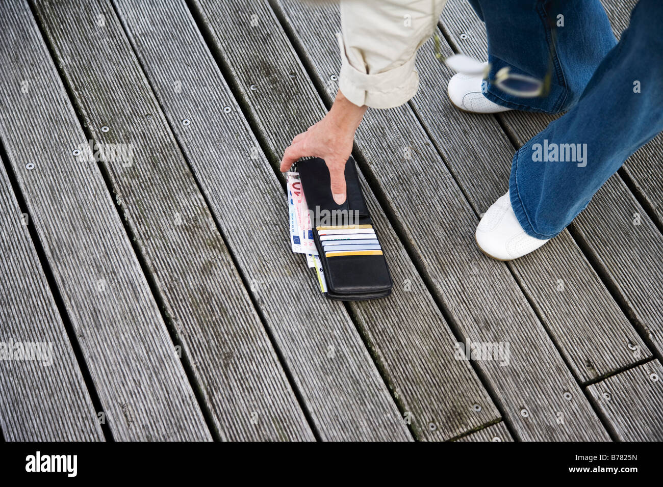 Lost Wallet, elevated view Stock Photo - Alamy