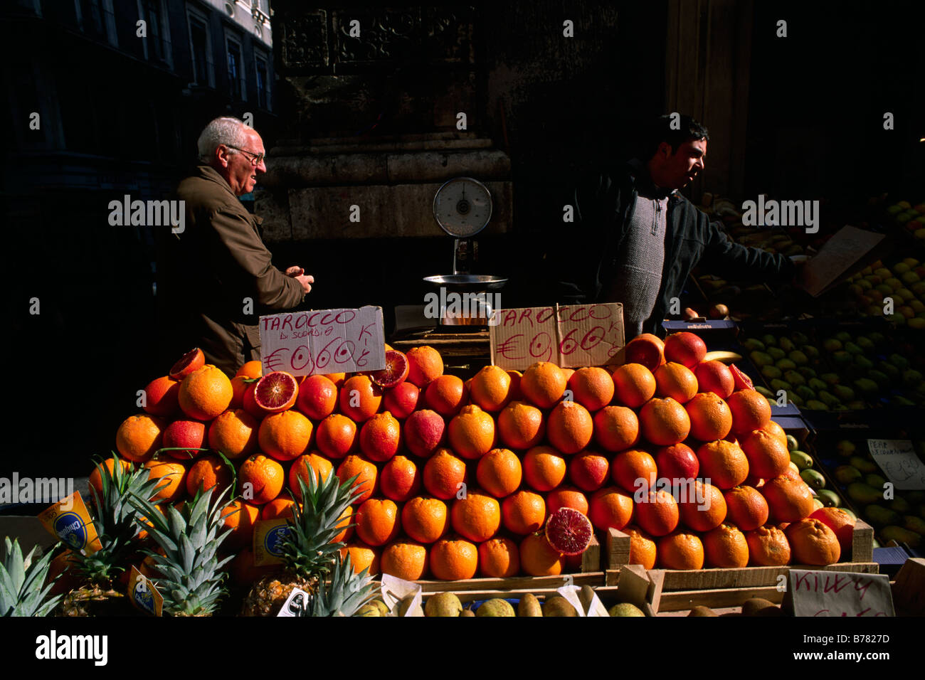 Orange stall local market stalls outdoor outdoors hi-res stock ...