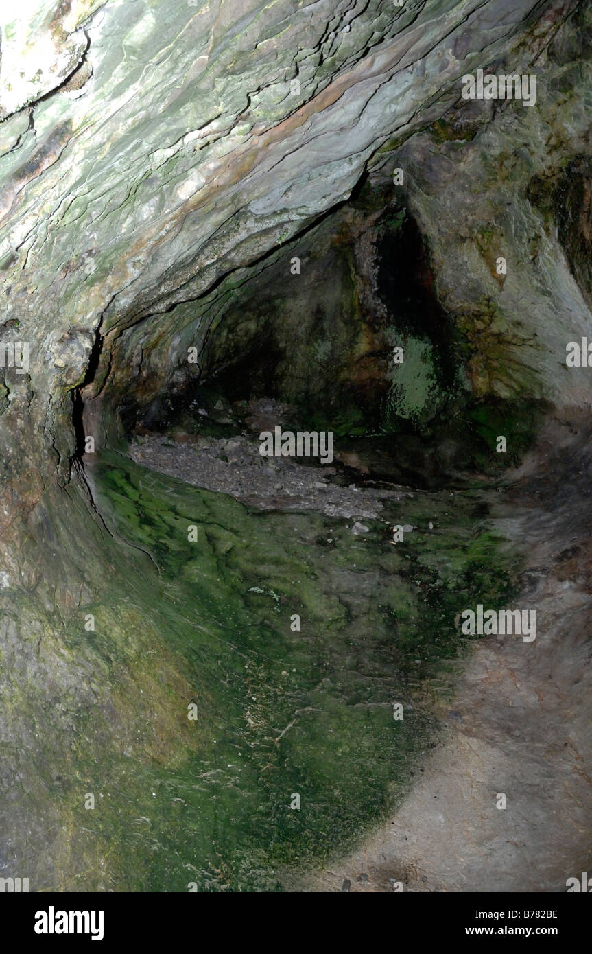 Cave interior Paviland Cave Gower West Glamorgan Wales UK Europe Stock ...