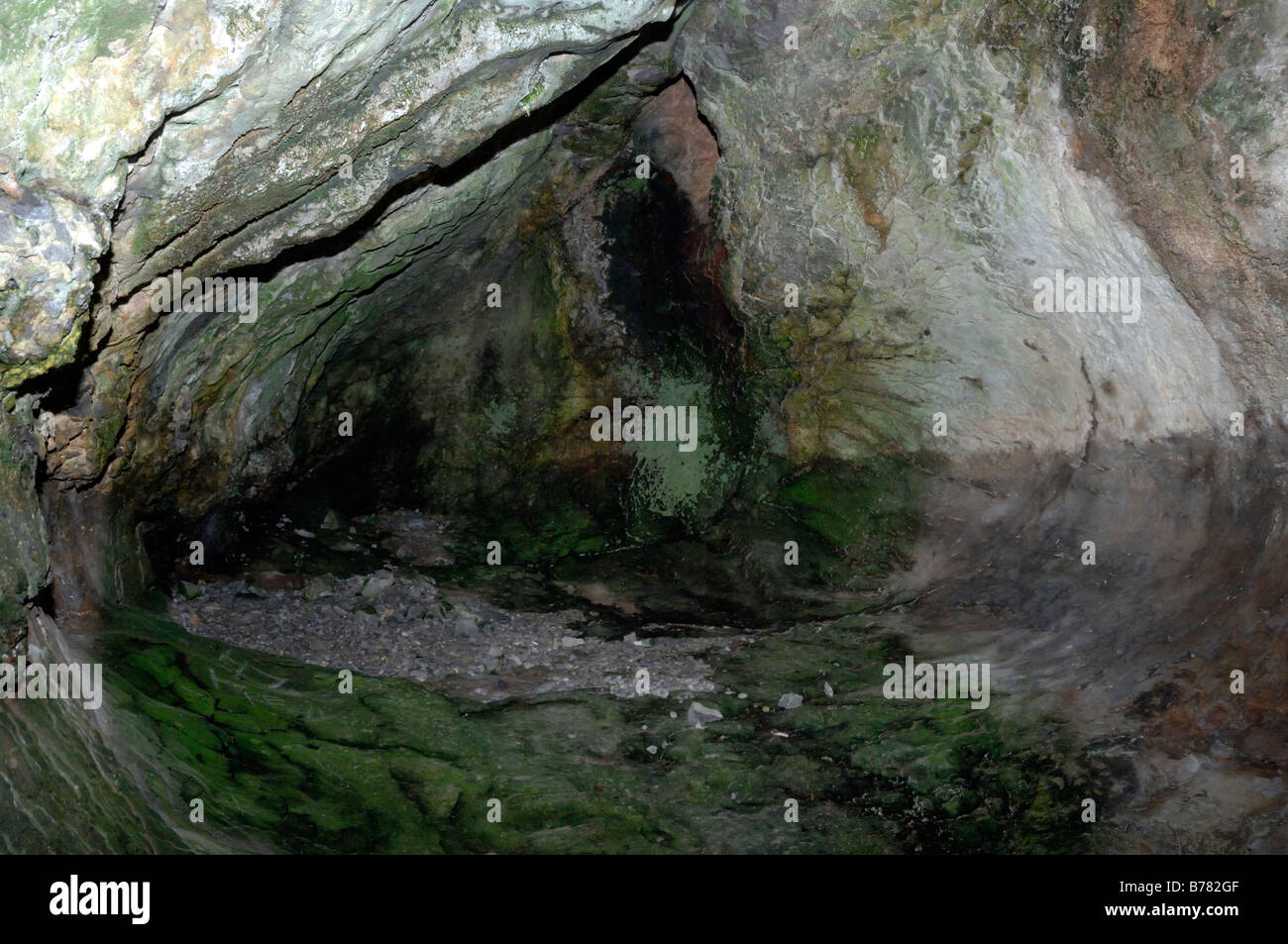 Cave interior Paviland Cave Gower West Glamorgan Wales UK Europe Stock ...