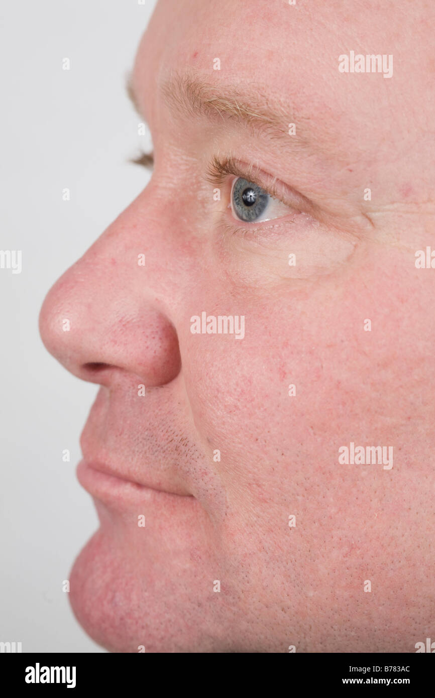 Adult man staring , portrait Stock Photo - Alamy