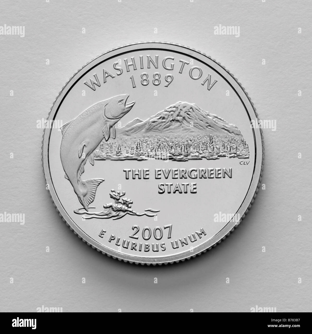 Washington state quarter Stock Photo - Alamy