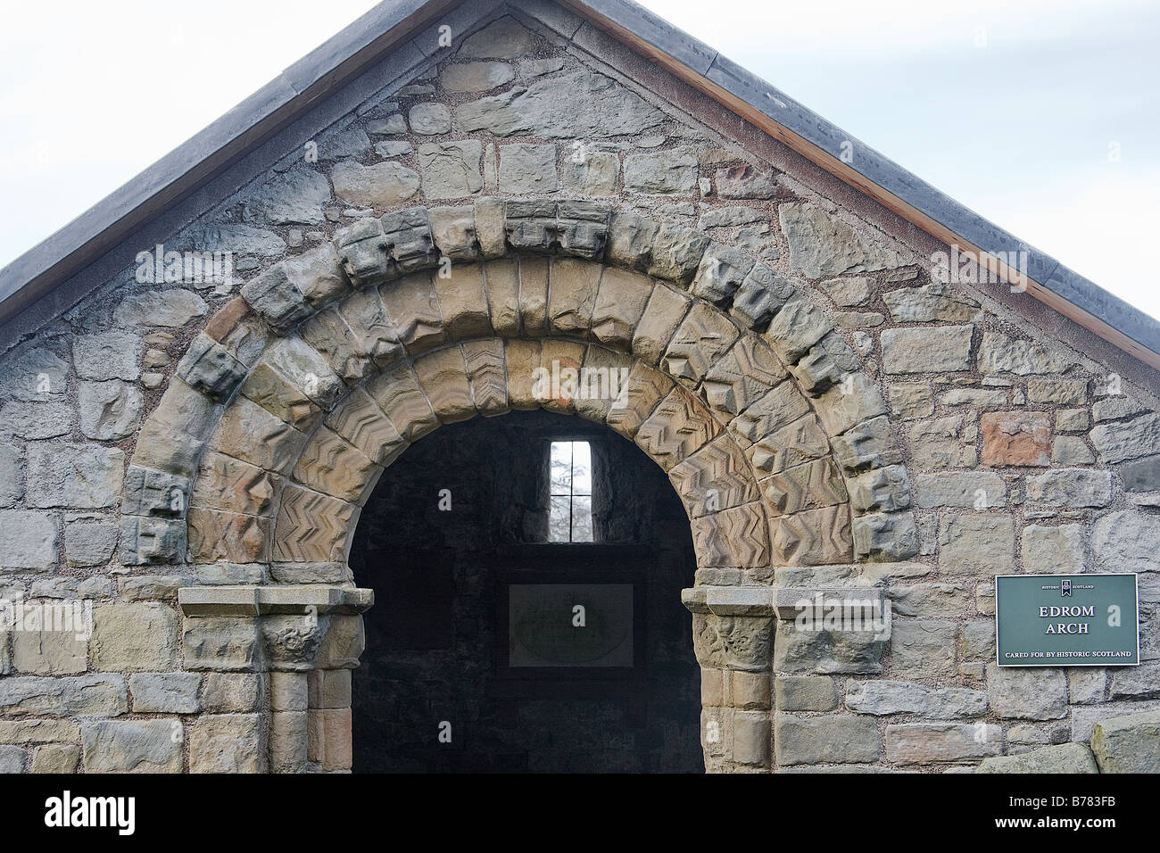 Edrom arch from front.Scottish borders Stock Photo - Alamy