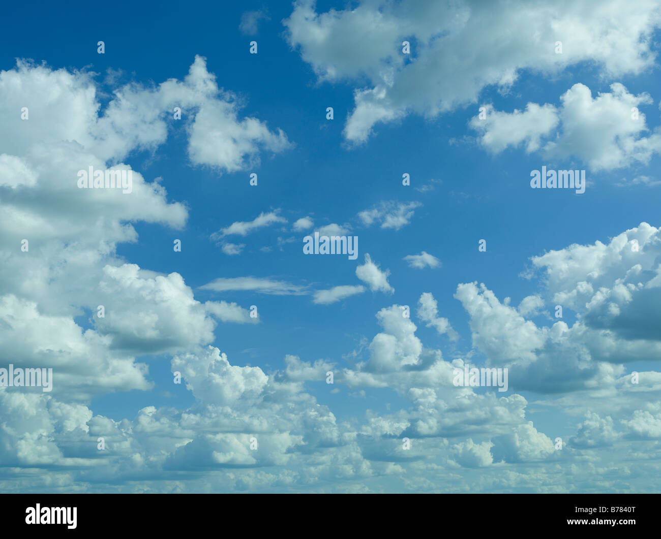Blue sky with clouds Stock Photo - Alamy