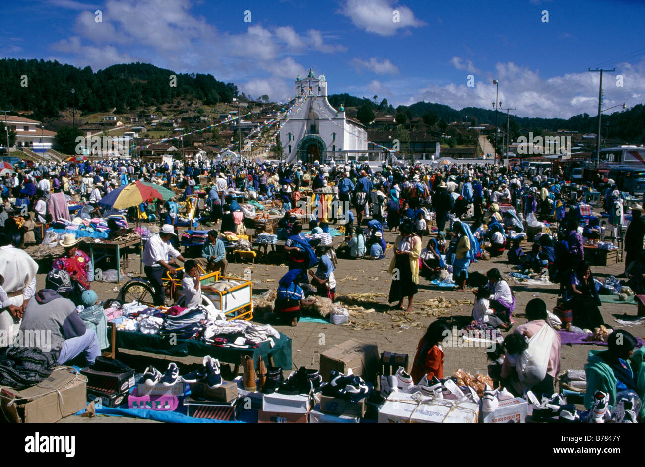 Tzotzil village People of Mayan descent Market place Stalls people ...