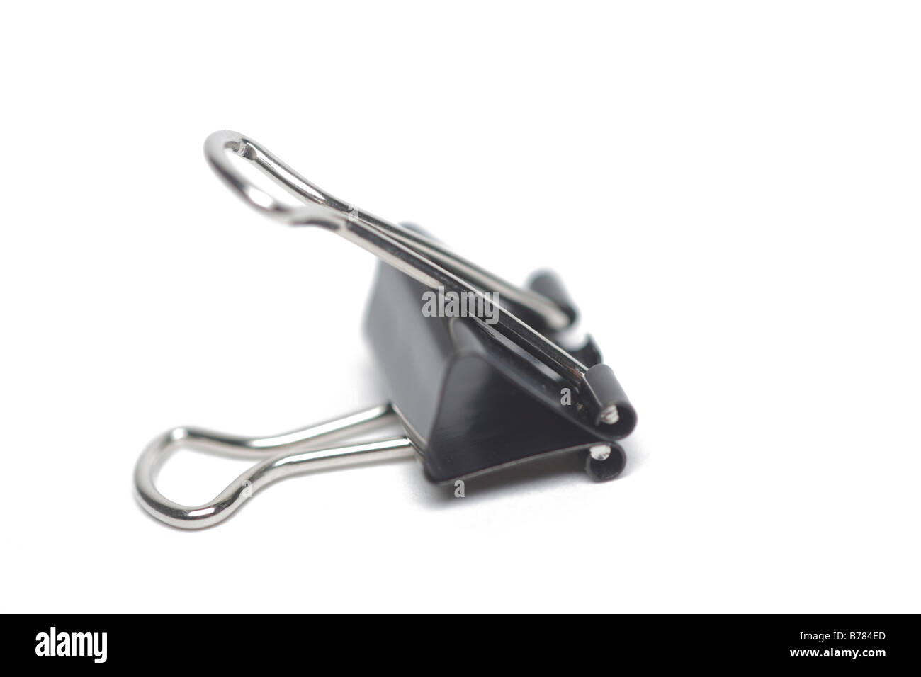 Binder clip, close-up, studio shot, white background Stock Photo - Alamy