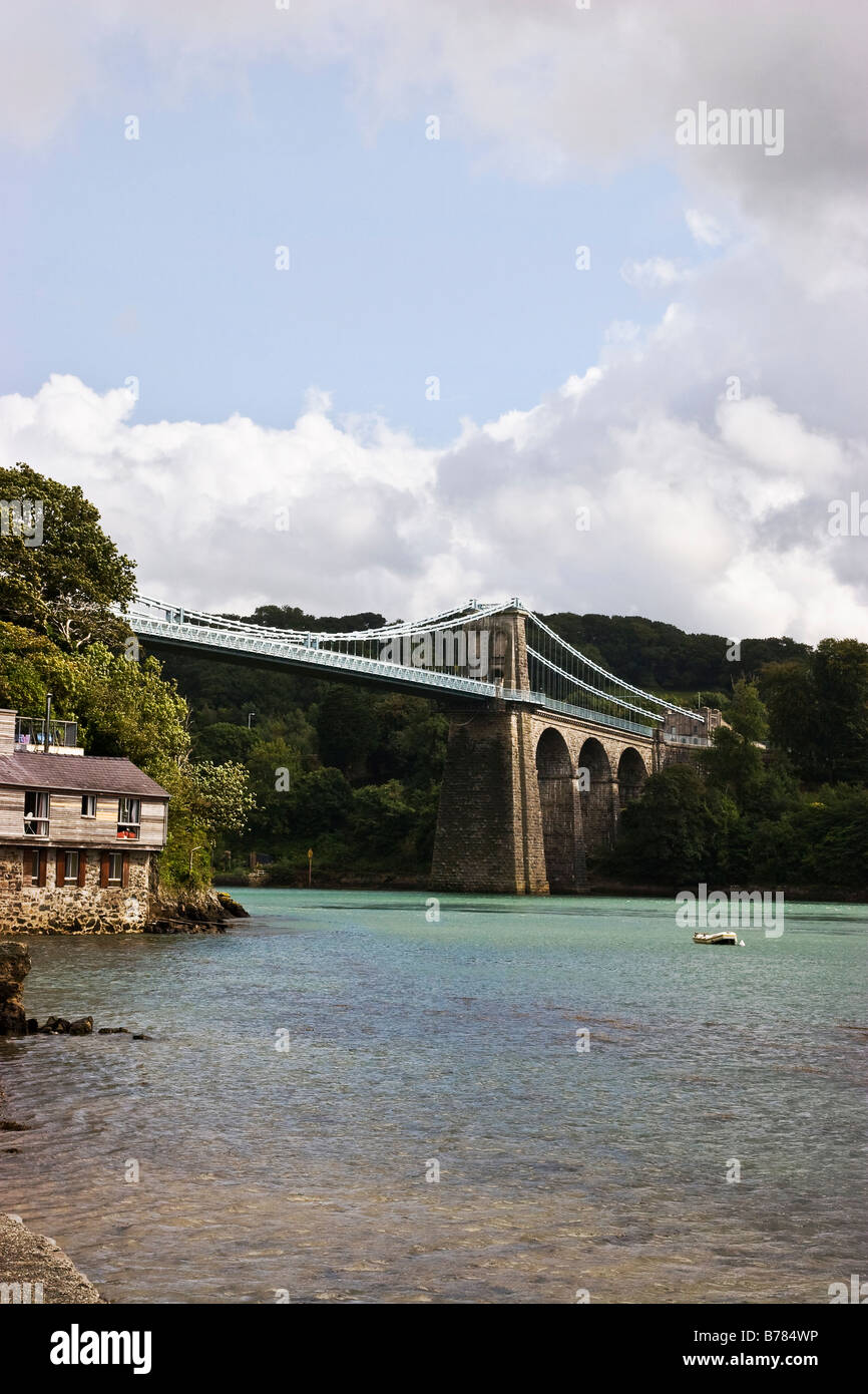 Menai Suspension Bridge Wales Stock Photo - Alamy