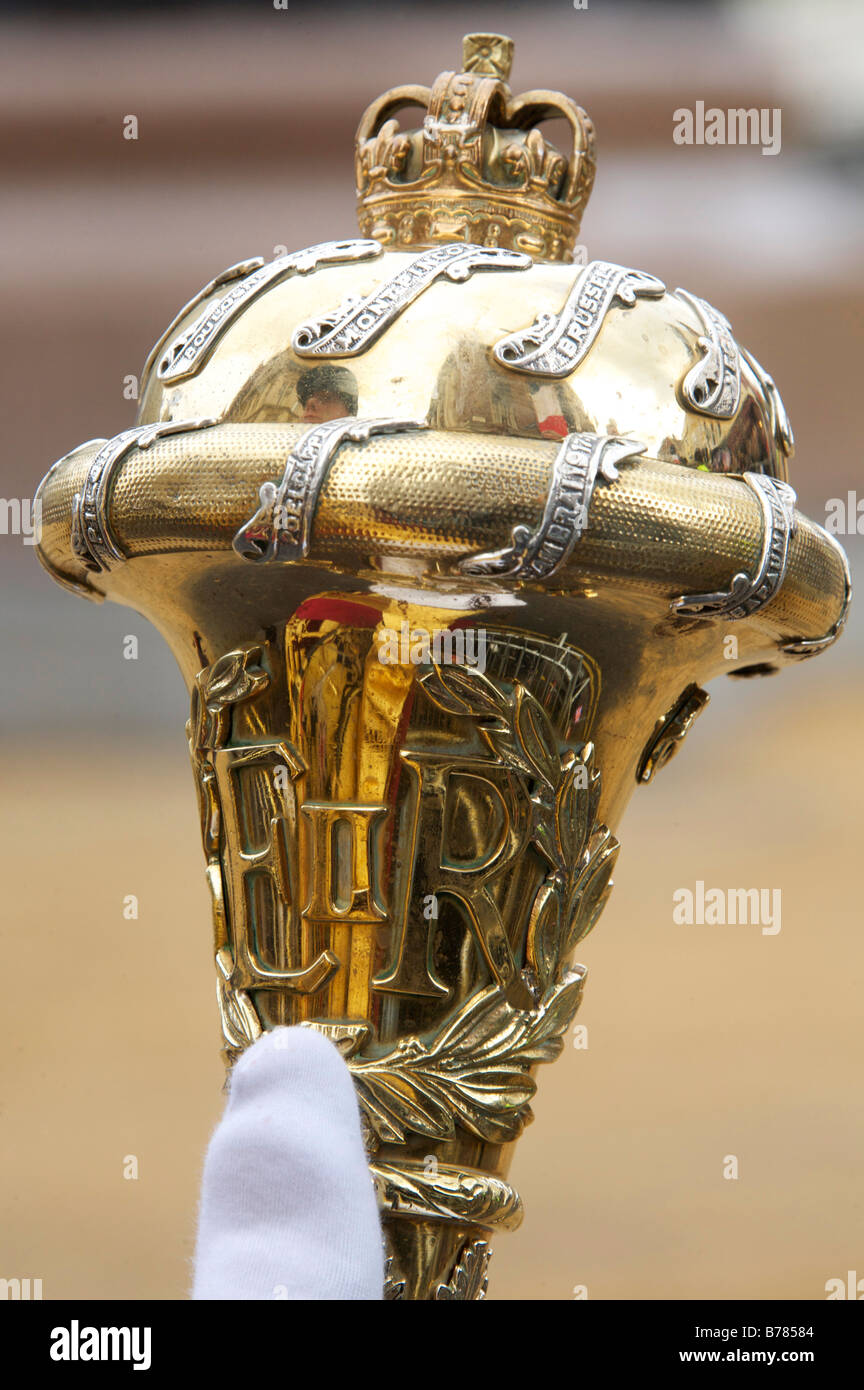 The royal staff carried by the band Corporal major of the Household ...