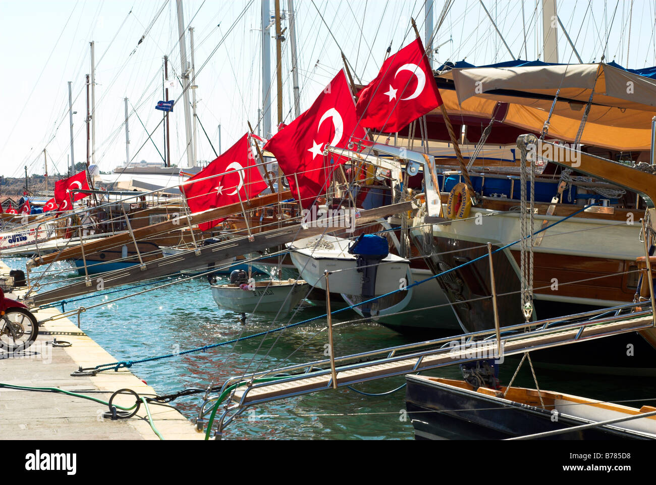 Bodrum marina turkey Stock Photo - Alamy