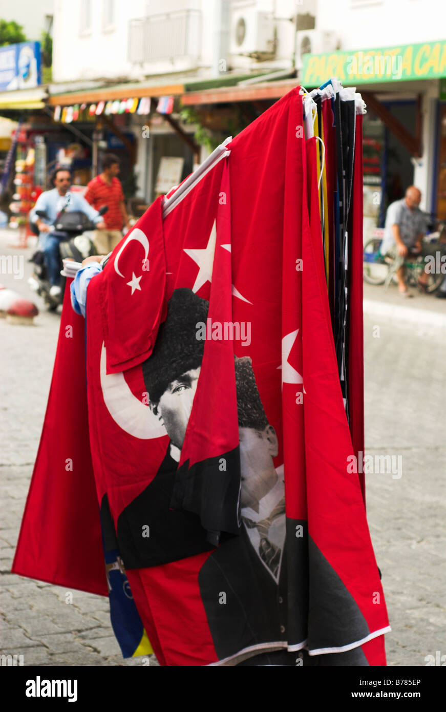 Turkish flag carrying hi-res stock photography and images - Alamy