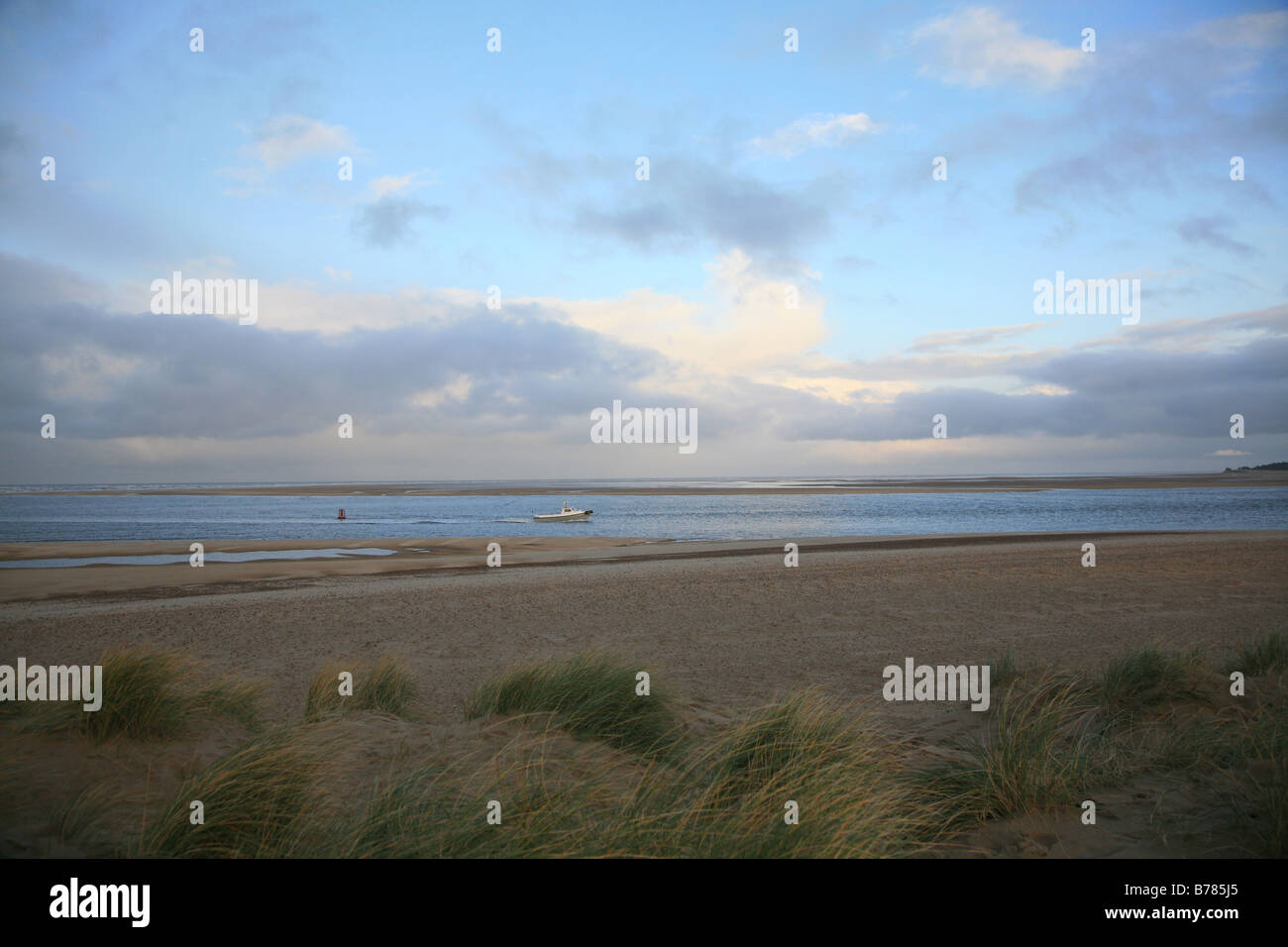 Blue Sky coming into Channel Stock Photo - Alamy