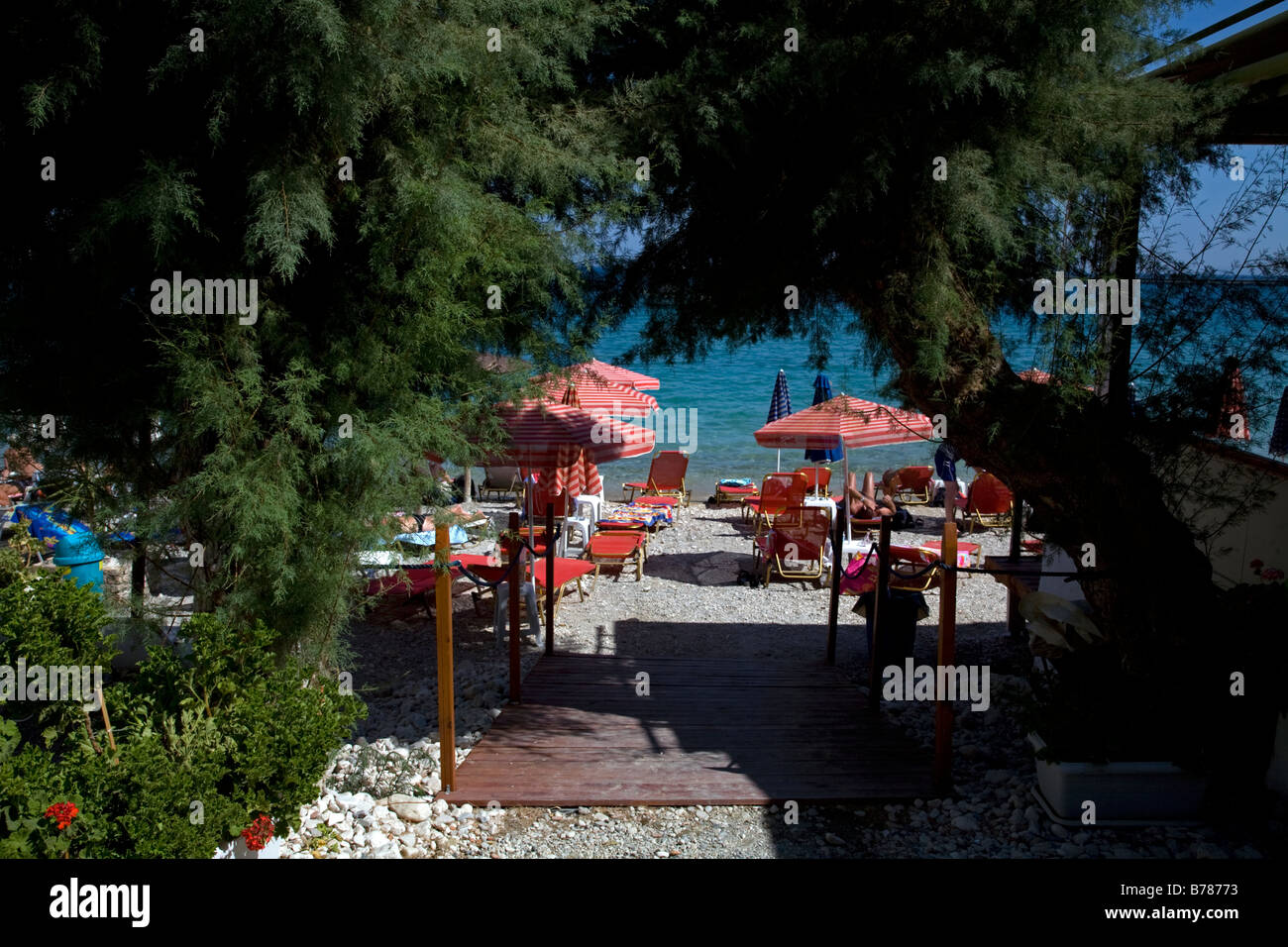 Beach at Pythagorion Samos Greece Stock Photo - Alamy