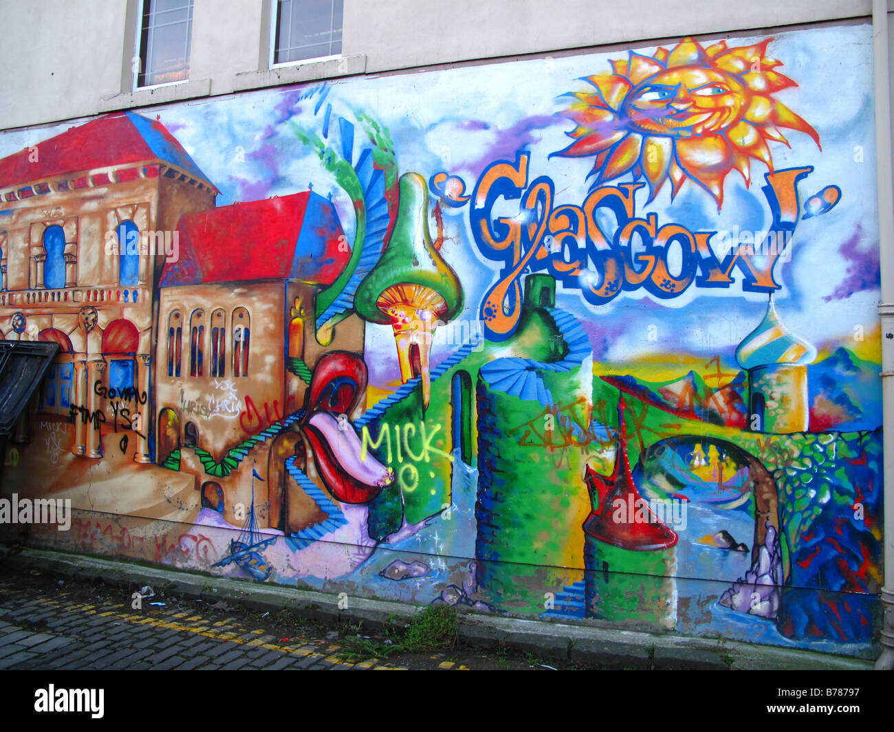 Mural Western Baths Glasgow Stock Photo - Alamy