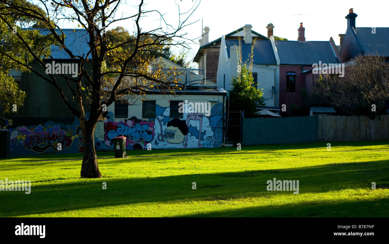 A Newtown park in Spring sunshine Stock Photo - Alamy
