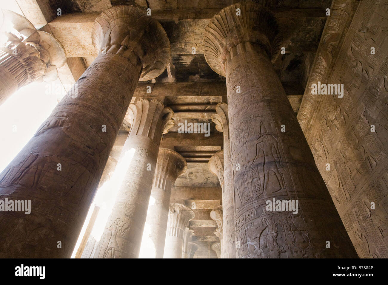 Hypostyle Hall Edfu Temple Edfu High Resolution Stock Photography and ...