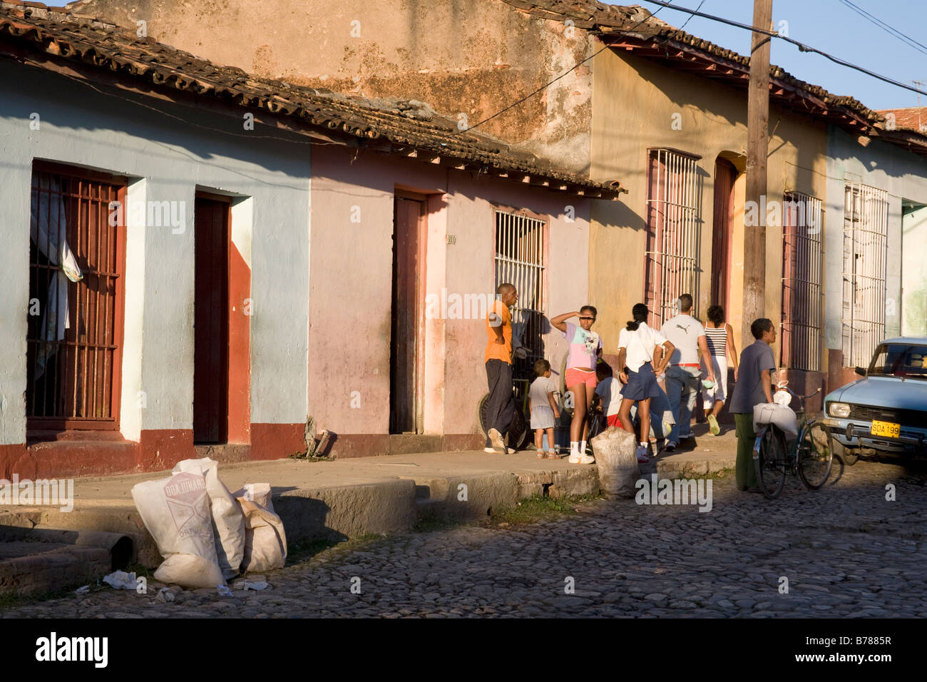 Back street scene in trinidad Town Cuba November 2008 Stock Photo - Alamy