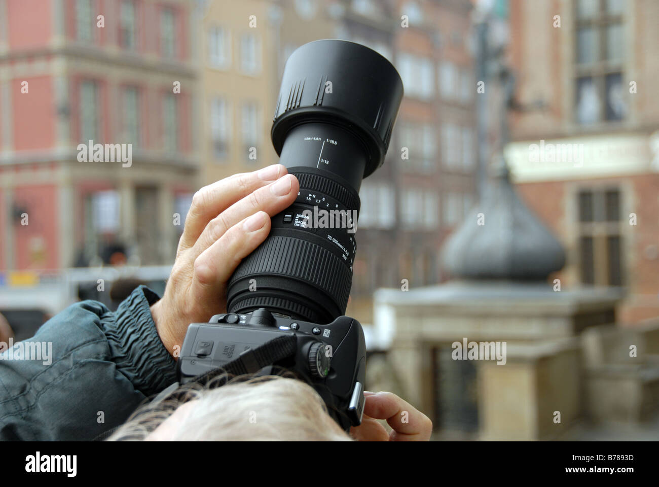 man is doing a photo professional camera Stock Photo - Alamy