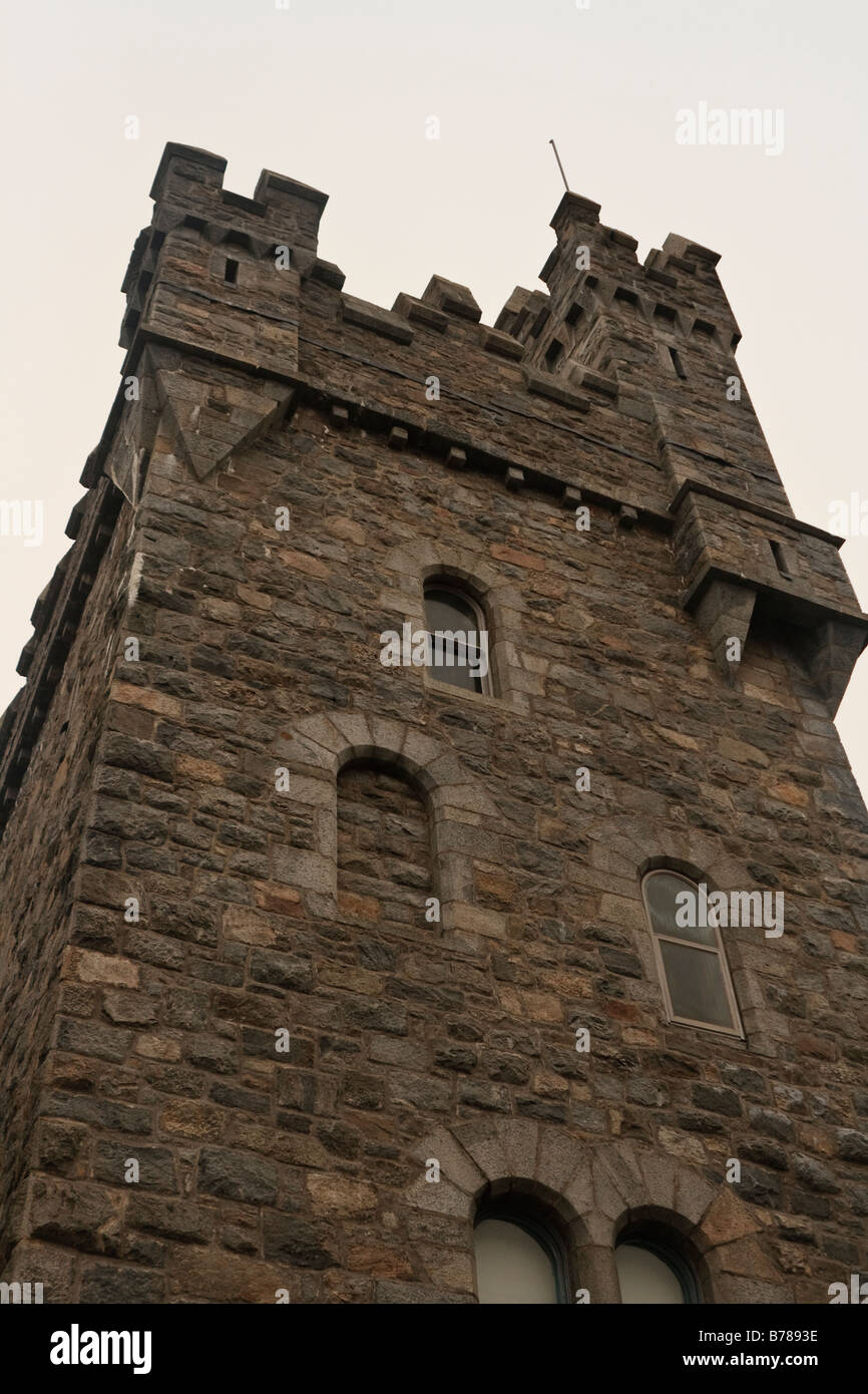 The tower of the castle at Glenveagh National Park in Donegal Ireland ...