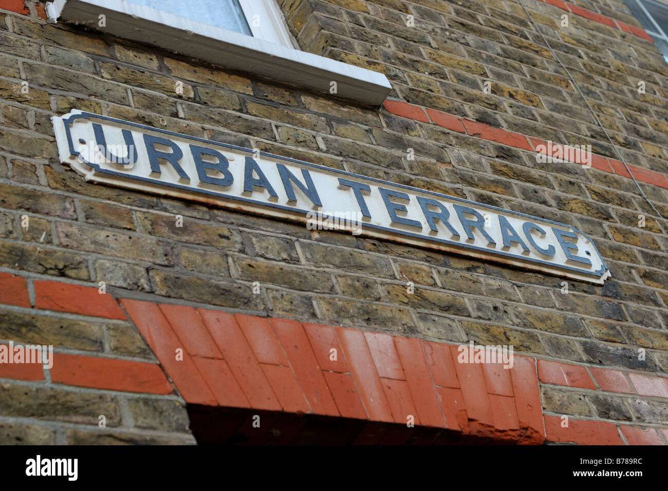 Urban Terrace Street Sign Stock Photo - Alamy