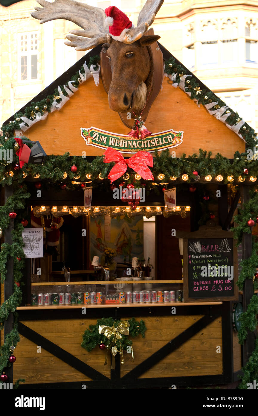 A gluvine market stall in Nottingham's Old Market Square Christmas ...