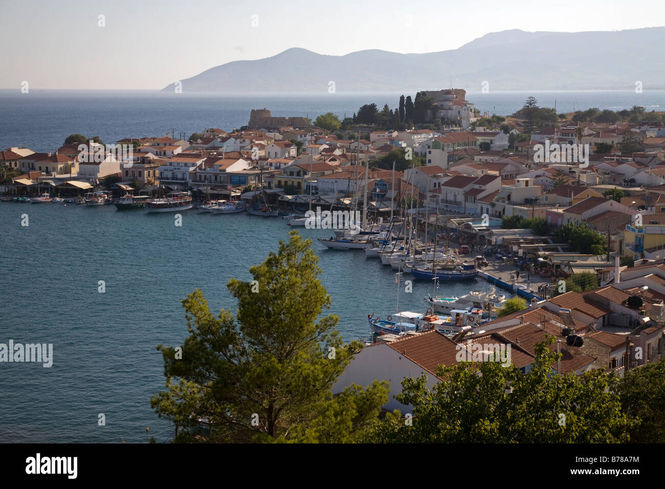 Boats in Harbour Pythagorion Samos Greece Stock Photo - Alamy