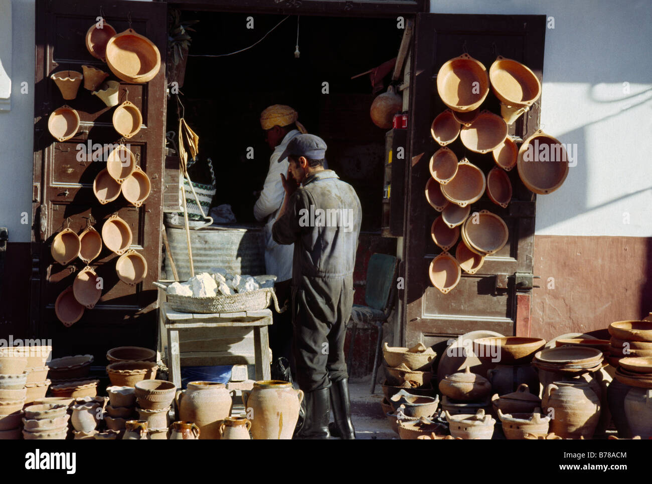 Tangier Morocco Pottery Souk Stock Photo - Alamy