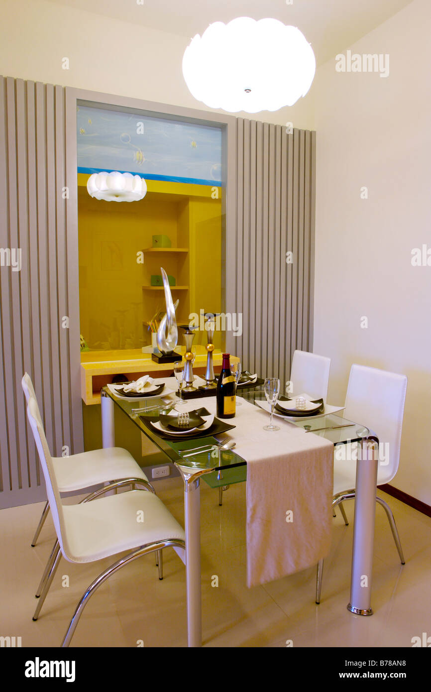 Dinning table in home Stock Photo - Alamy