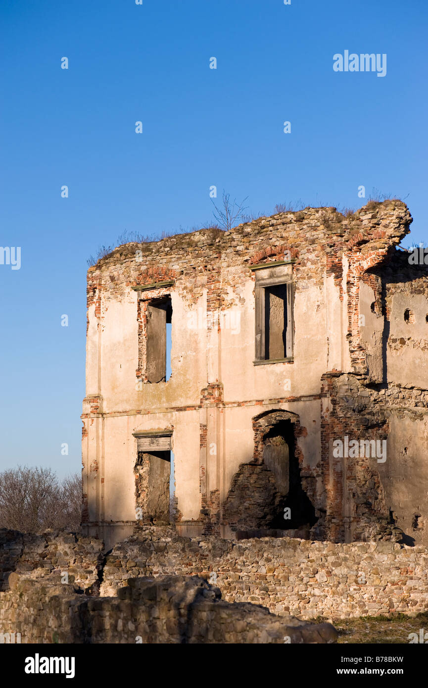 Castle ruins Bodzentyn Swietokrzyskie Mountains Poland Stock Photo - Alamy