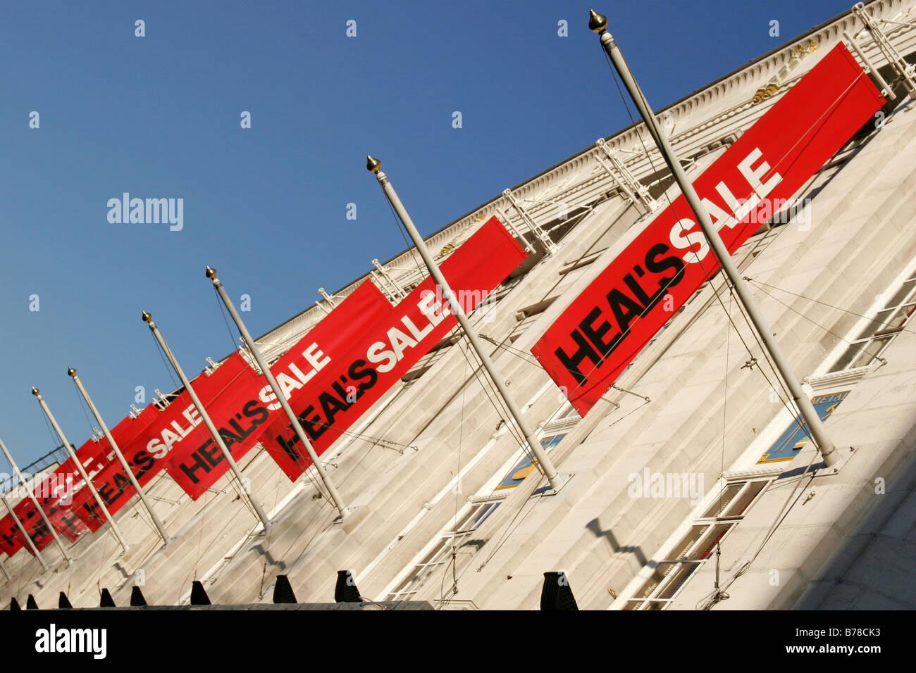 Heals shop front on the flagship store in Tottenham Court Road Stock ...