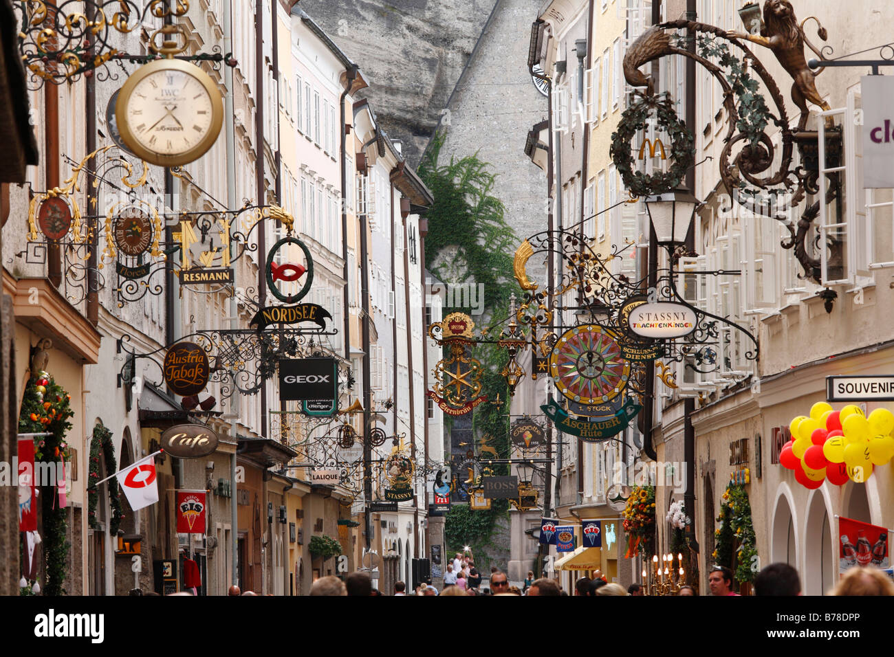 Getreidegasse in Salzburg, Austria, Europe Stock Photo - Alamy