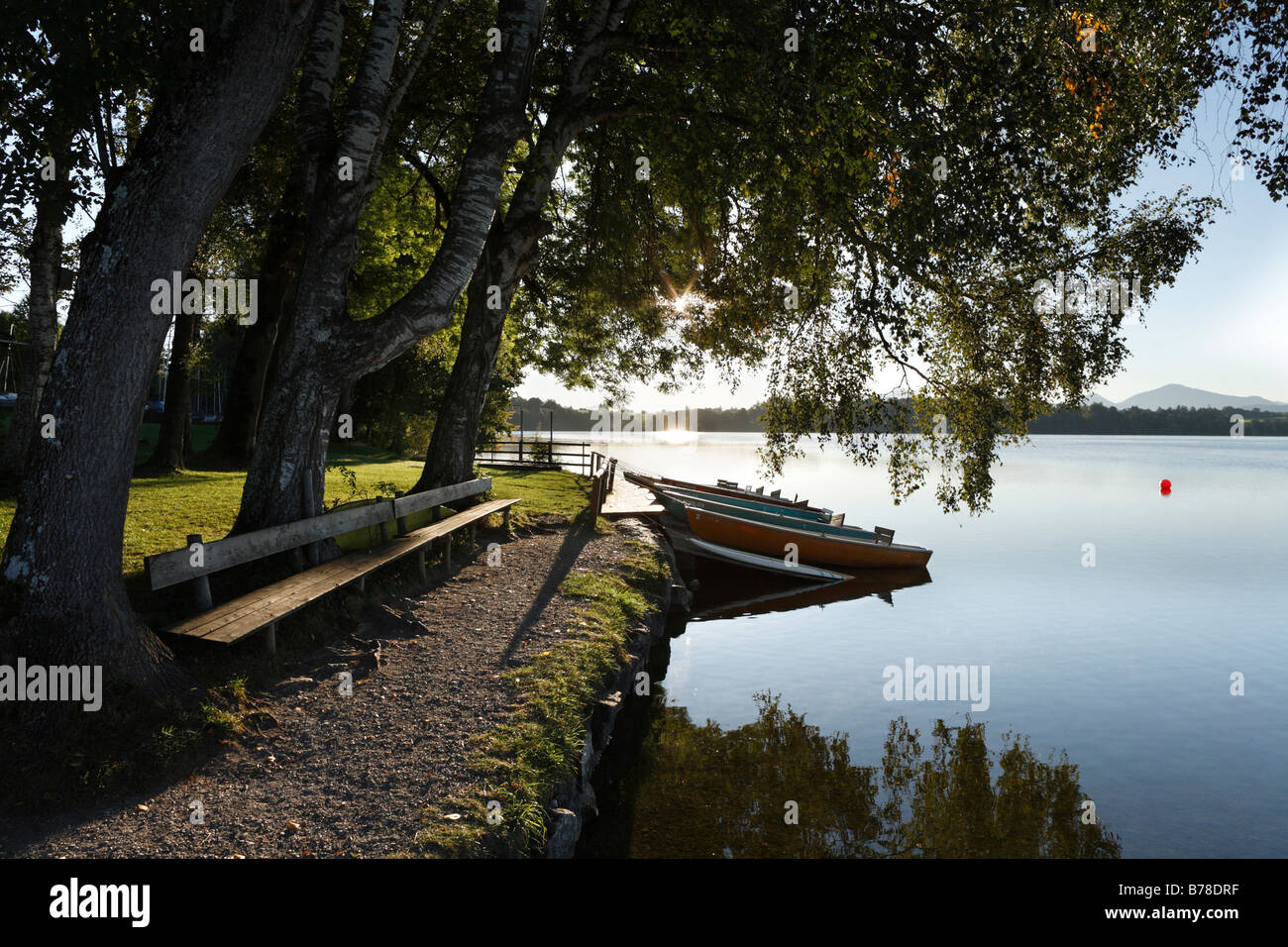 Staffelsee Lake near Uffing, Upper Bavaria, Germany, Europe Stock Photo ...