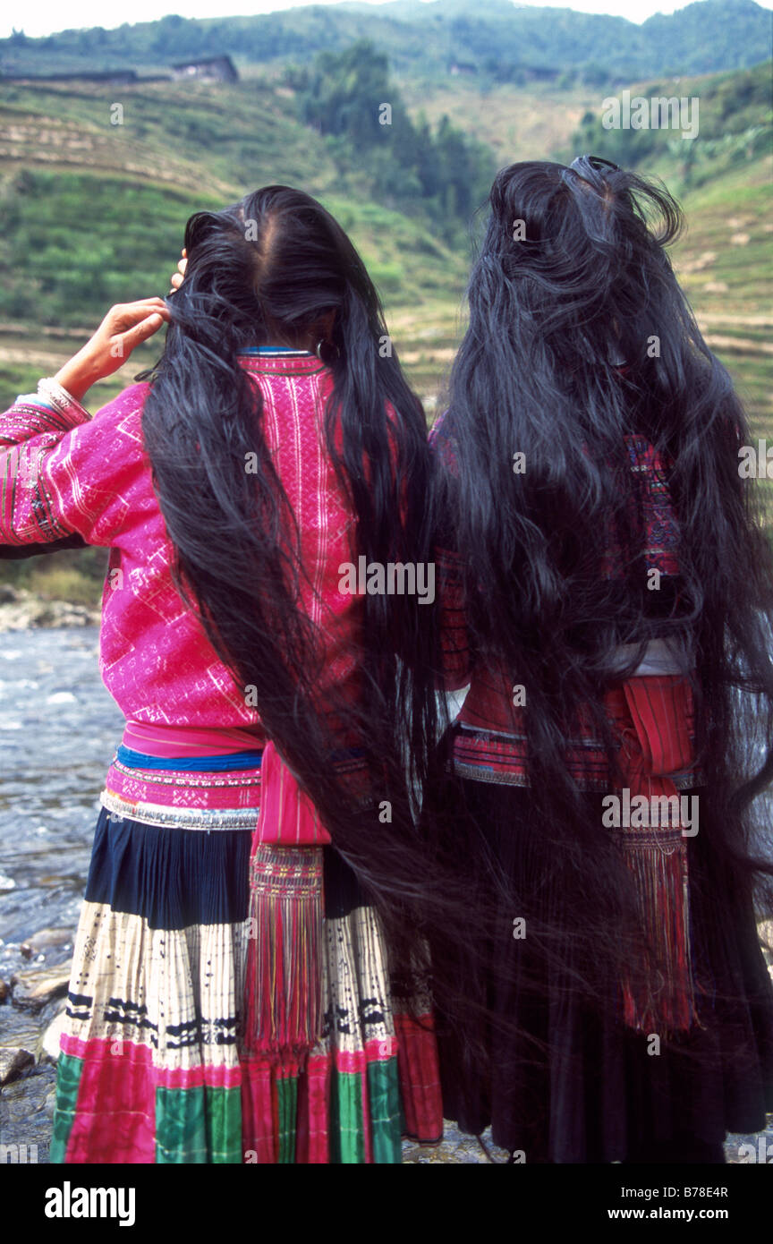 Yao women hair china hi-res stock photography and images - Alamy